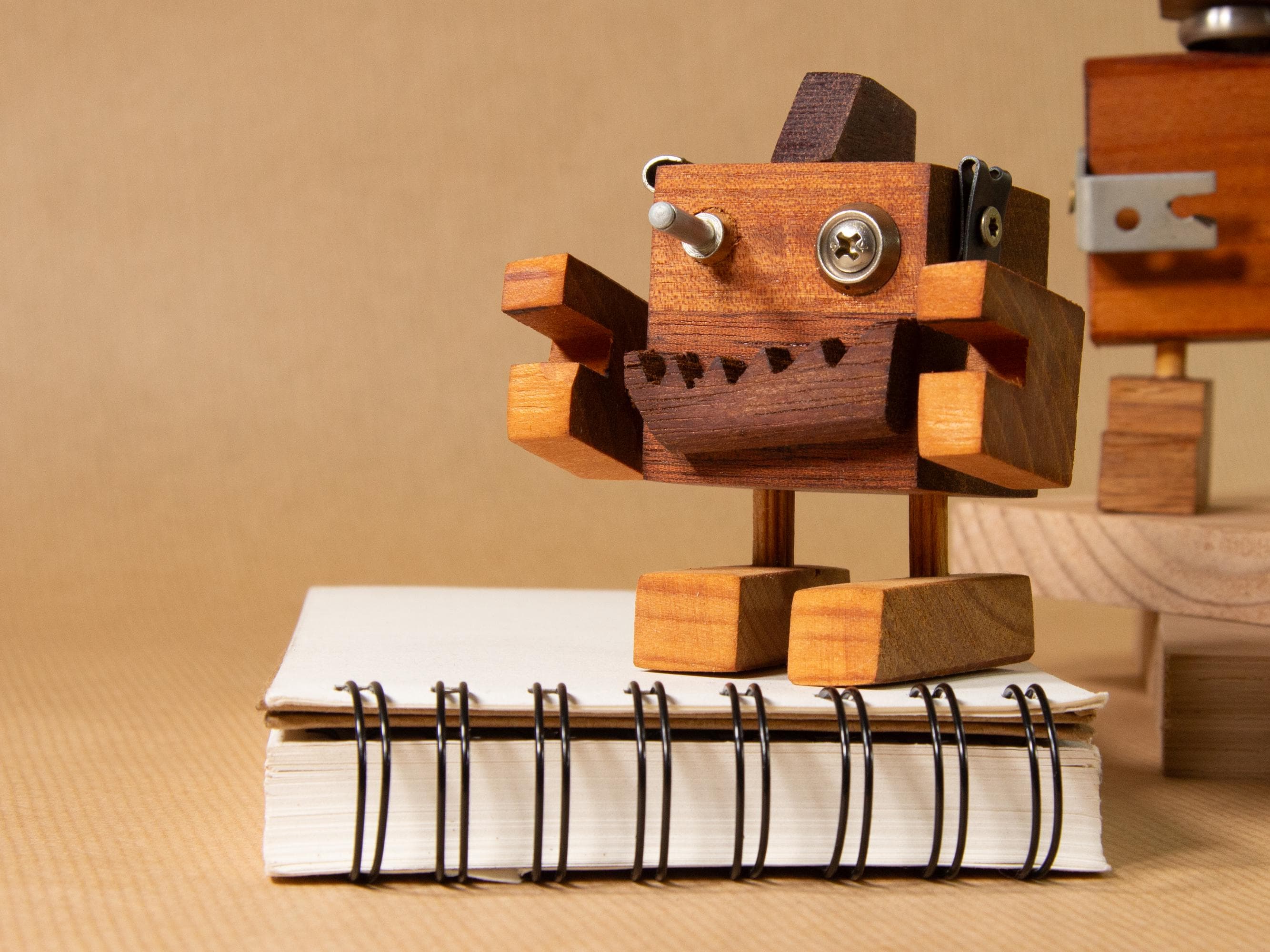 Handmade Wooden Robots, Made Out of Reclaimed Wood - Etsy