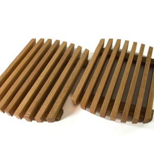 Small Wooden Trivets, Handmade Out of Reclaimed Oak Wood - Etsy