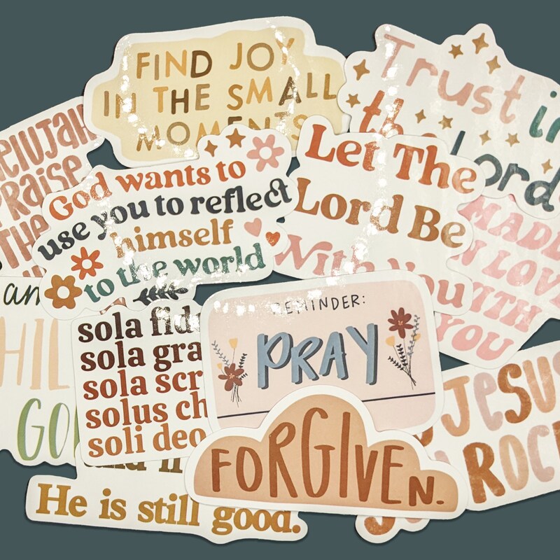 Christian Stickers - Etsy