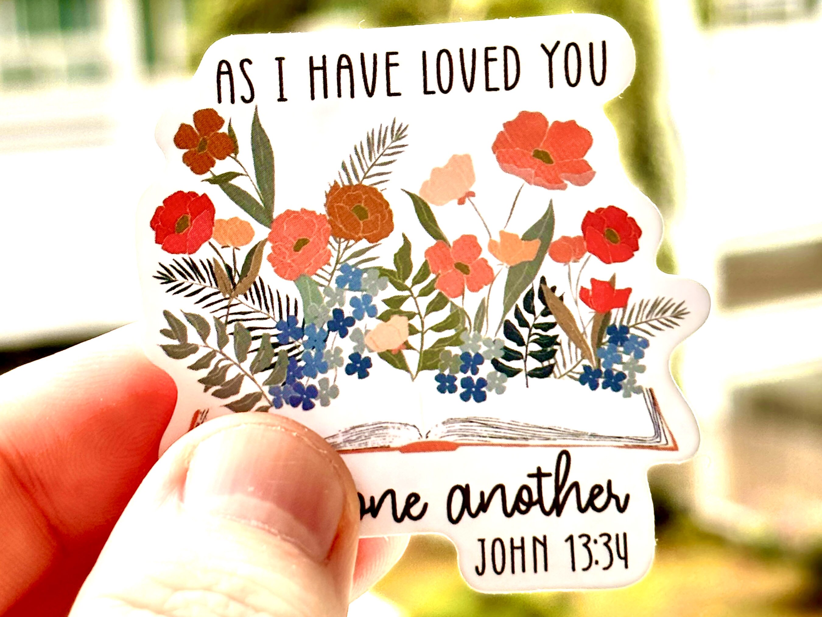 Retro Boho Bible Verse Stickers | Inspirational Christian Floral Vinyl ...