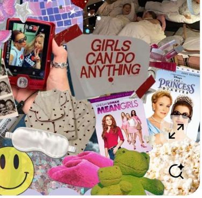 90s Slumber Party Collage (instant Download) - Etsy