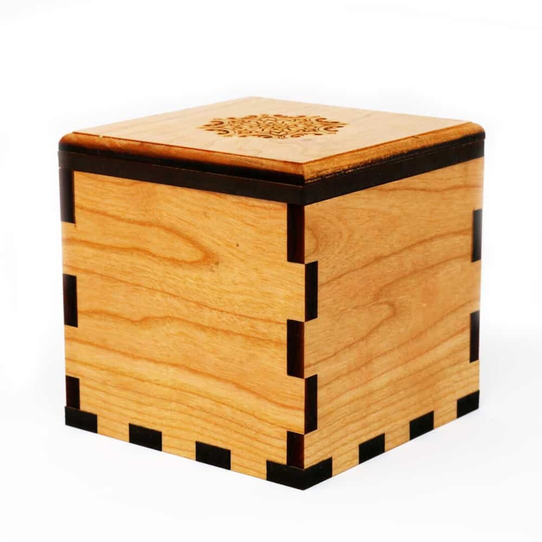 Secret Stash Box - Handmade Wooden Puzzle Box - Secret Storage Gift Box ...