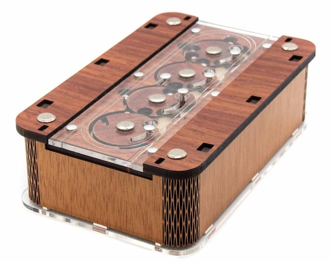 Viking Puzzle Box Handmade Puzzle Box Maze Secret Lock Box Great Gift ...