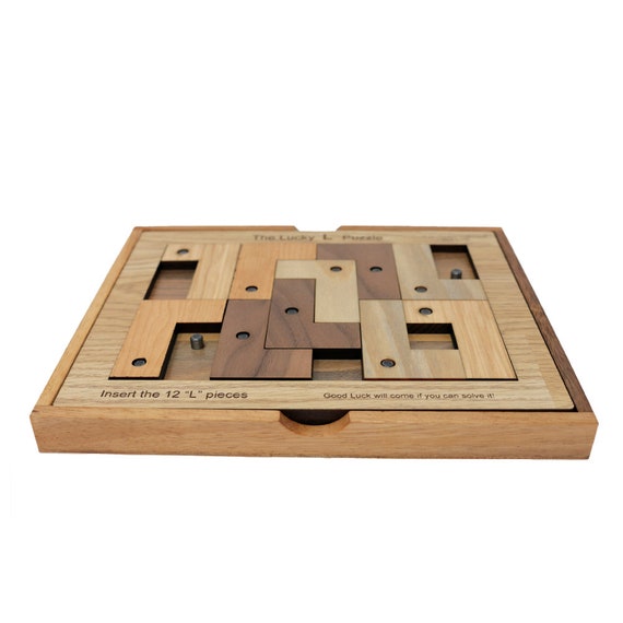 The Lucky L Puzzle High Quality Hardwood Handmade Puzzle | Etsy