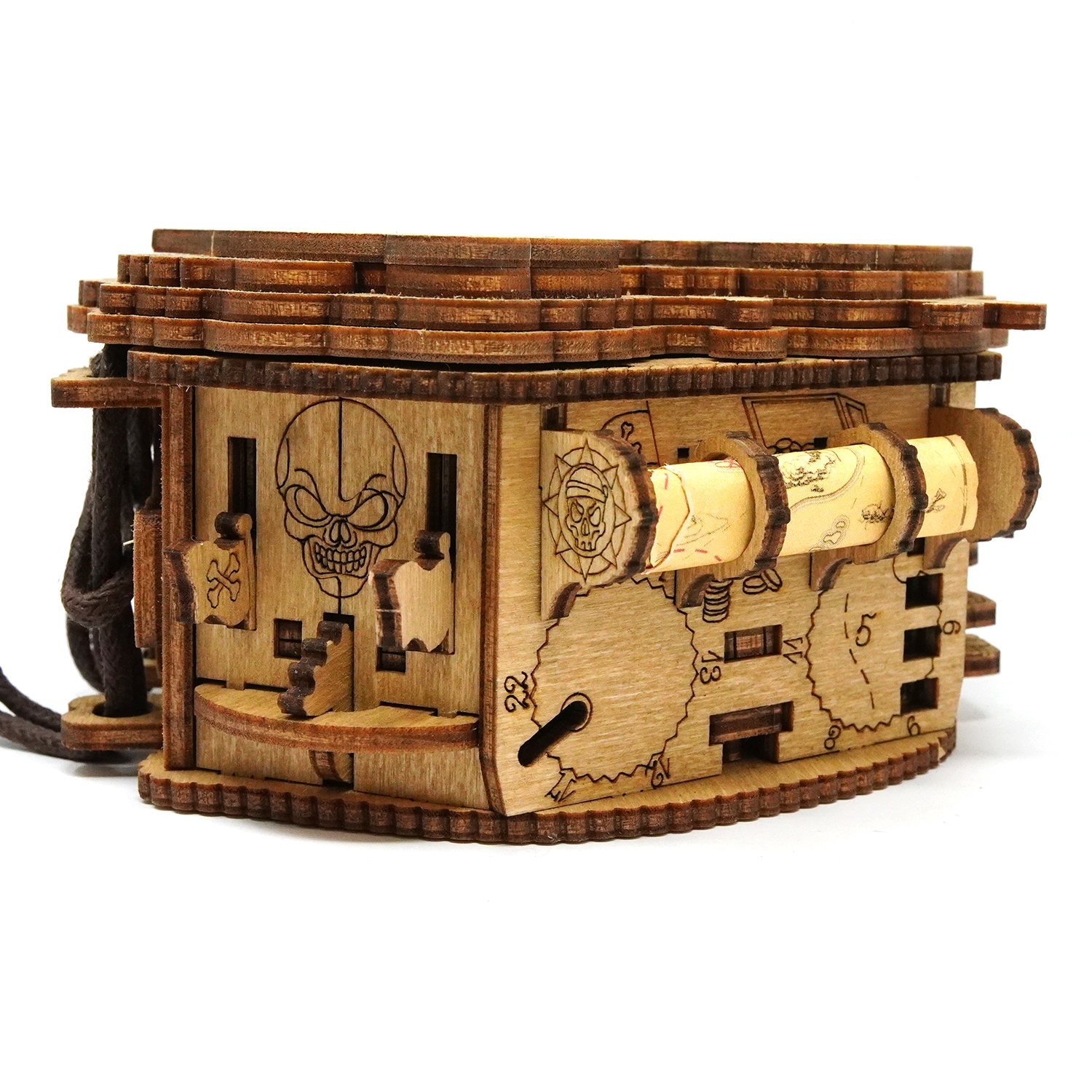 Blackbeard's Compass Puzzle - Challenging Multi Step Sequential Puzzle Box - Escape Room Style ...