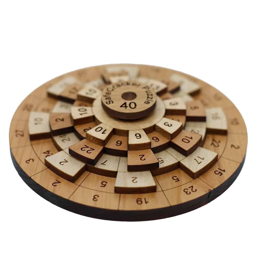 Safecracker 40 - Fun Handmade Wooden Maths Puzzle - Good Gift Idea ...