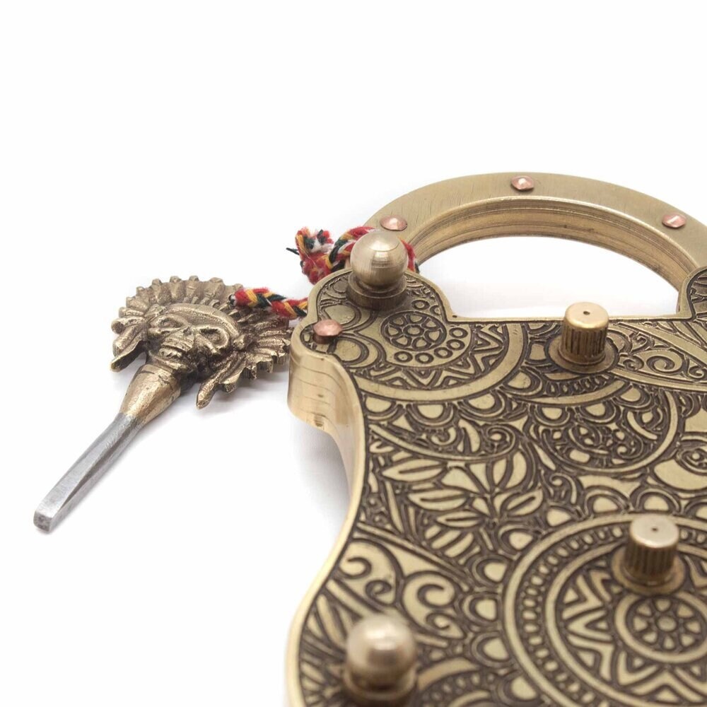 Super Lock Handmade Metal Lock Puzzle Weighs 1.5kg Very - Etsy