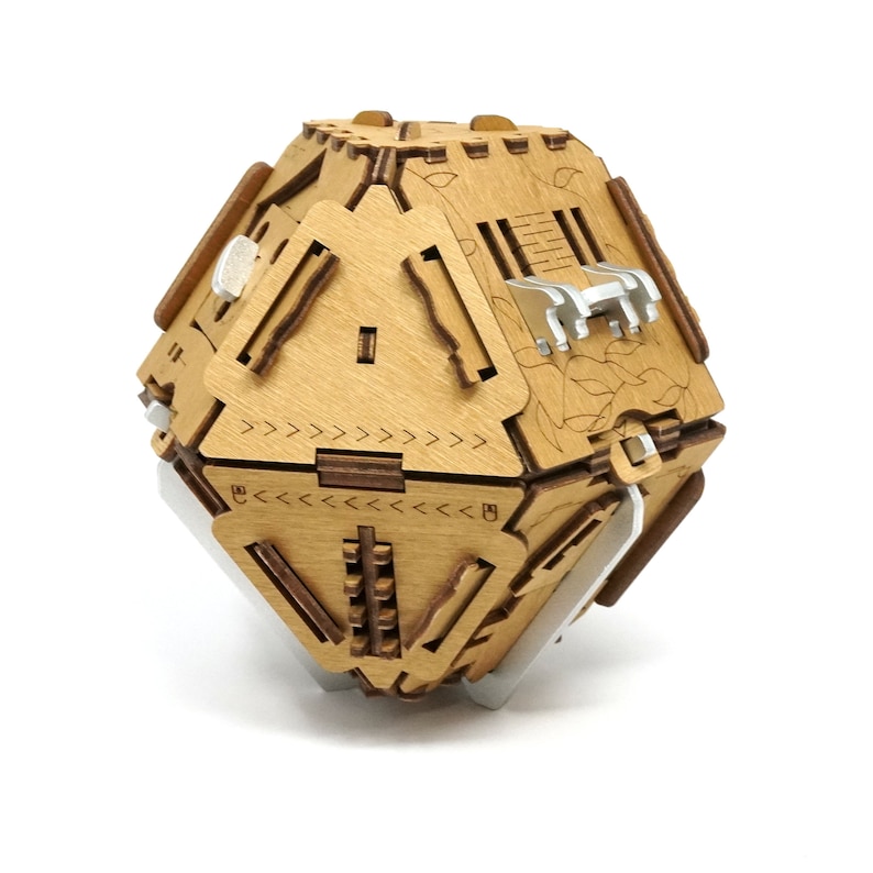 Philosopher's Stone Puzzle Box - Metal - Challenging Multi Step Sequential Puzzle Box - Escape ...