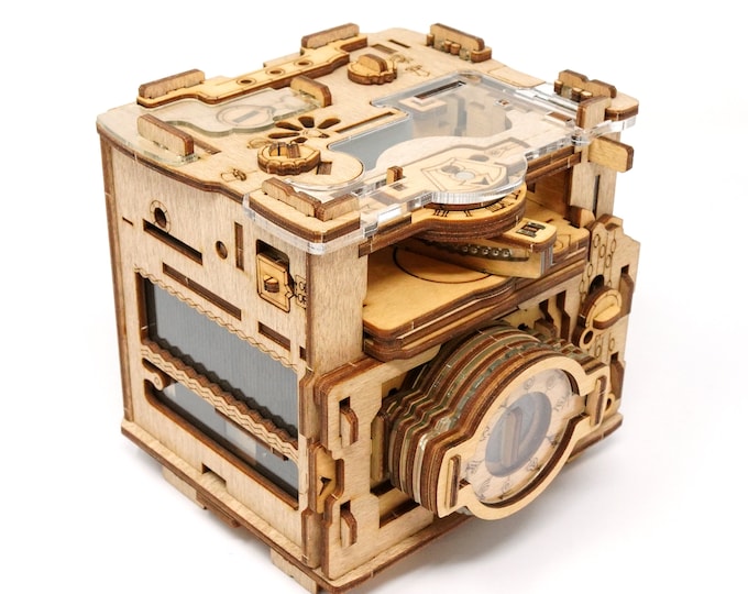 Holztresor Puzzle Box Unique Wooden Puzzle Box Looks Like 3 X 3 X 3 ...