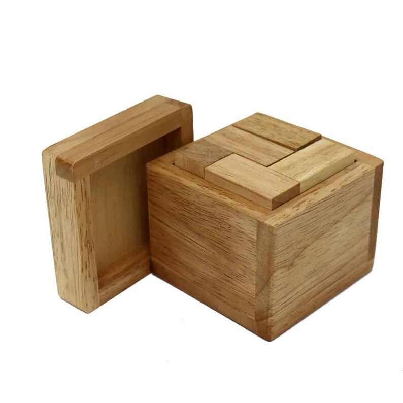 Soma Cube Medium Rubberwood Classic Wooden Puzzle Multiple Solutions ...