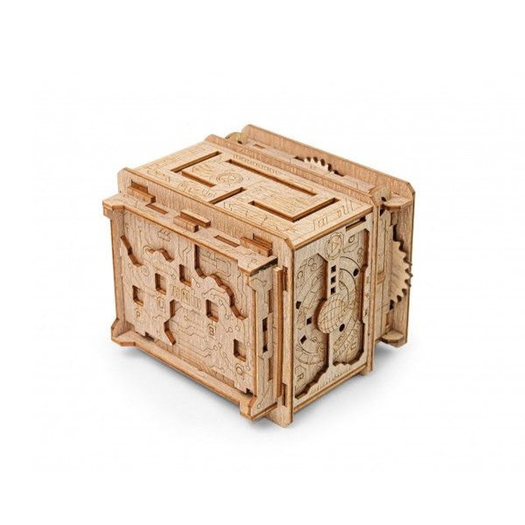 Orbital Puzzle Box - Space Themed Wooden Puzzle Box - Multi Step ...