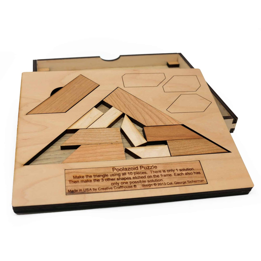 Poolazoid Puzzle - Interesting Handmade Wooden Puzzle - Tricky Puzzle ...