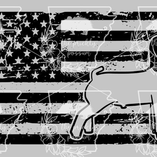 Show Goat US Flag SVG - Etsy