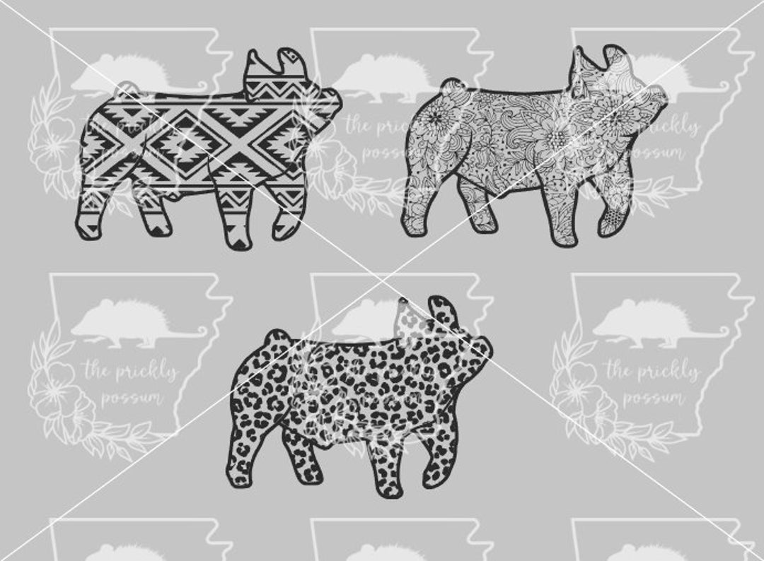 Show Pig SVG Set - Etsy