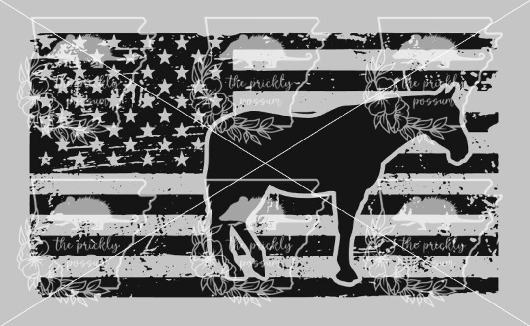Distressed Horse Flag SVG - Etsy