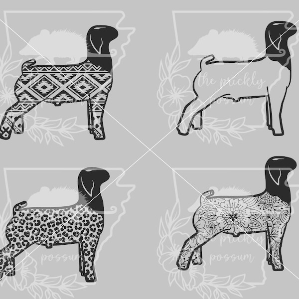 Show Goat Silhouette - Etsy