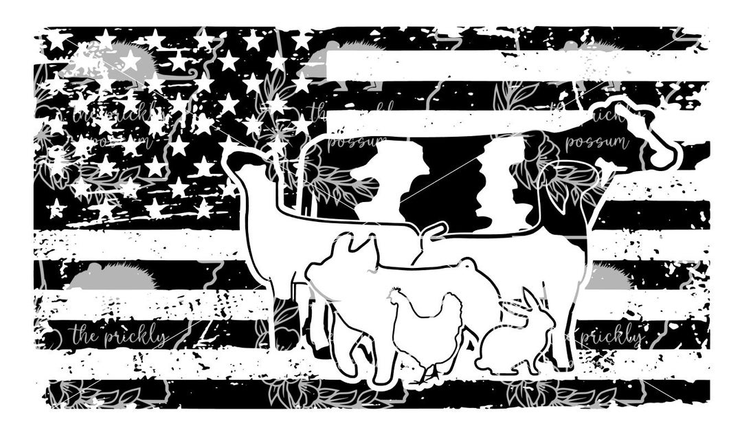 Dairy Cow All Show Animal Flags SVG - Etsy