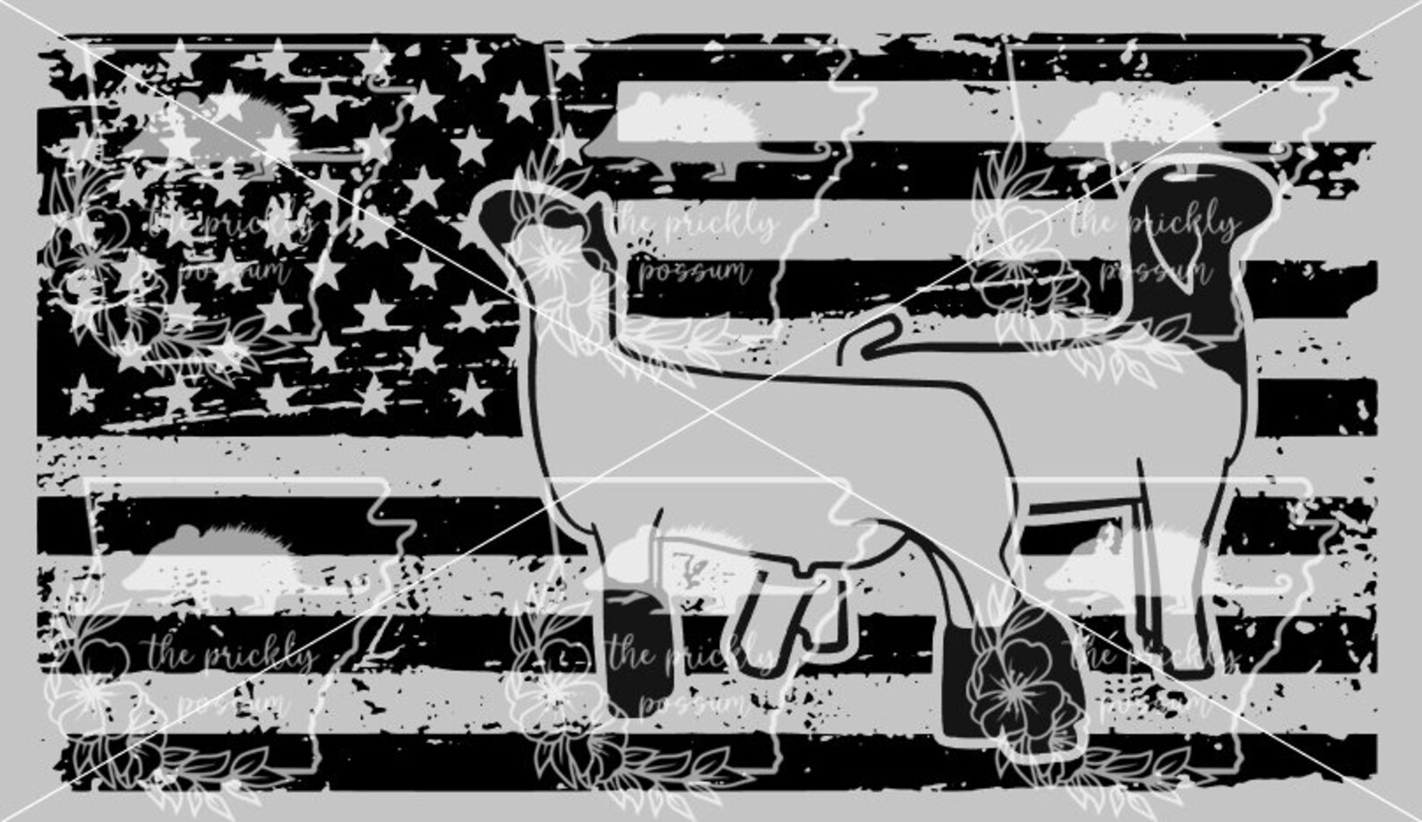 Show Sheep/goat Flag SVG - Etsy