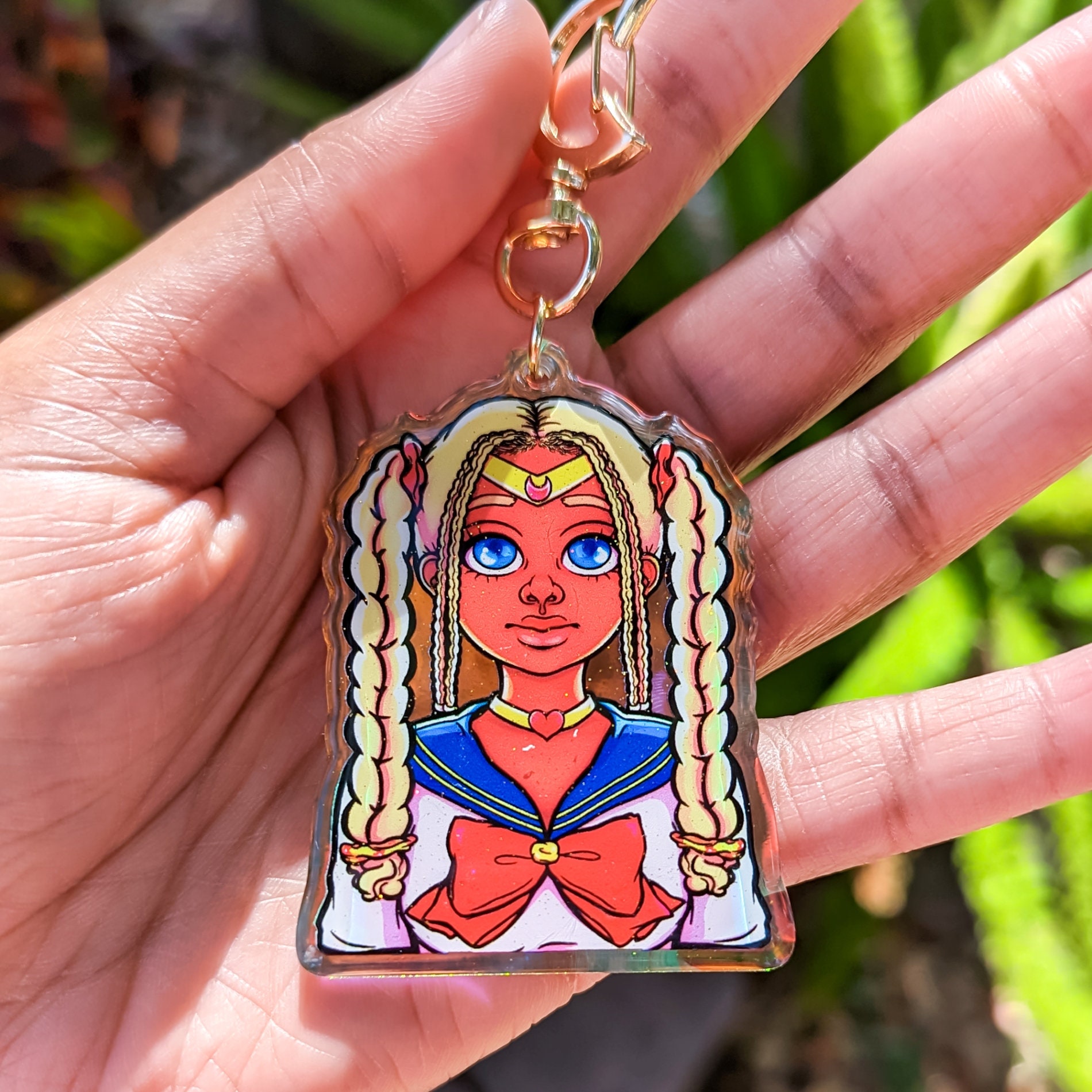 Sailor Moon Keychain Usagi Tsukino Acrylic Charm - Etsy