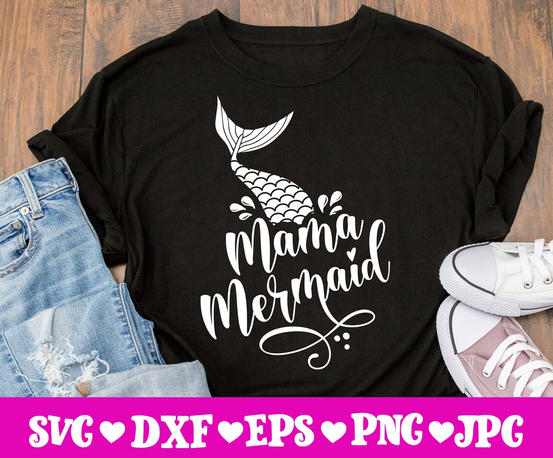 Mama Mermaid Svg, Mermaid Svg, Girl Birthday Svg, Mermaid Girl Svg ...