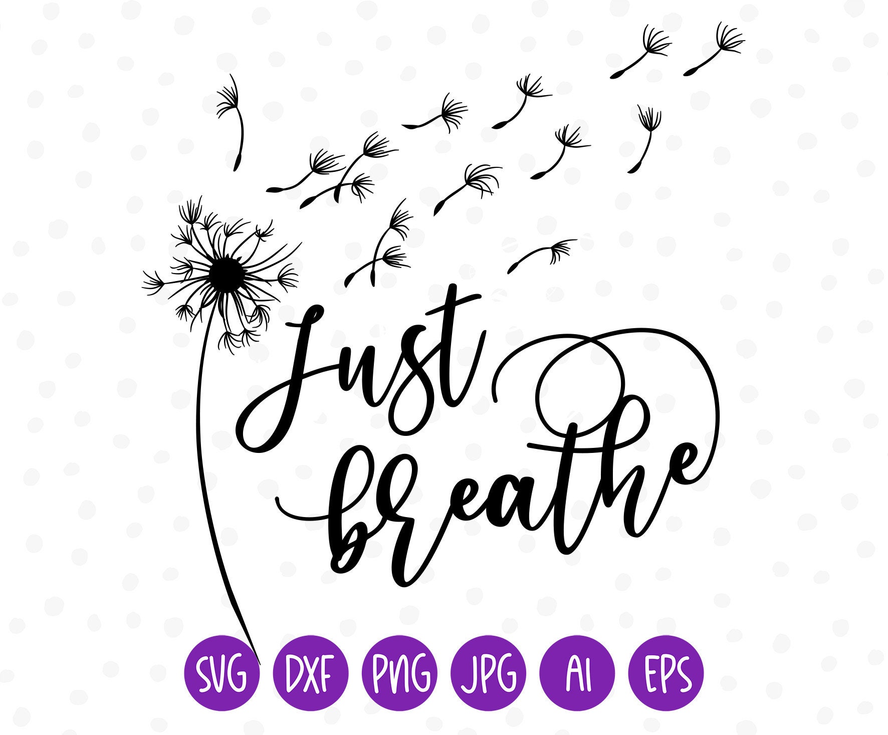Just Breathe SVG, Breathing SVG, Yoga Breathe SVG, Health Svg ...