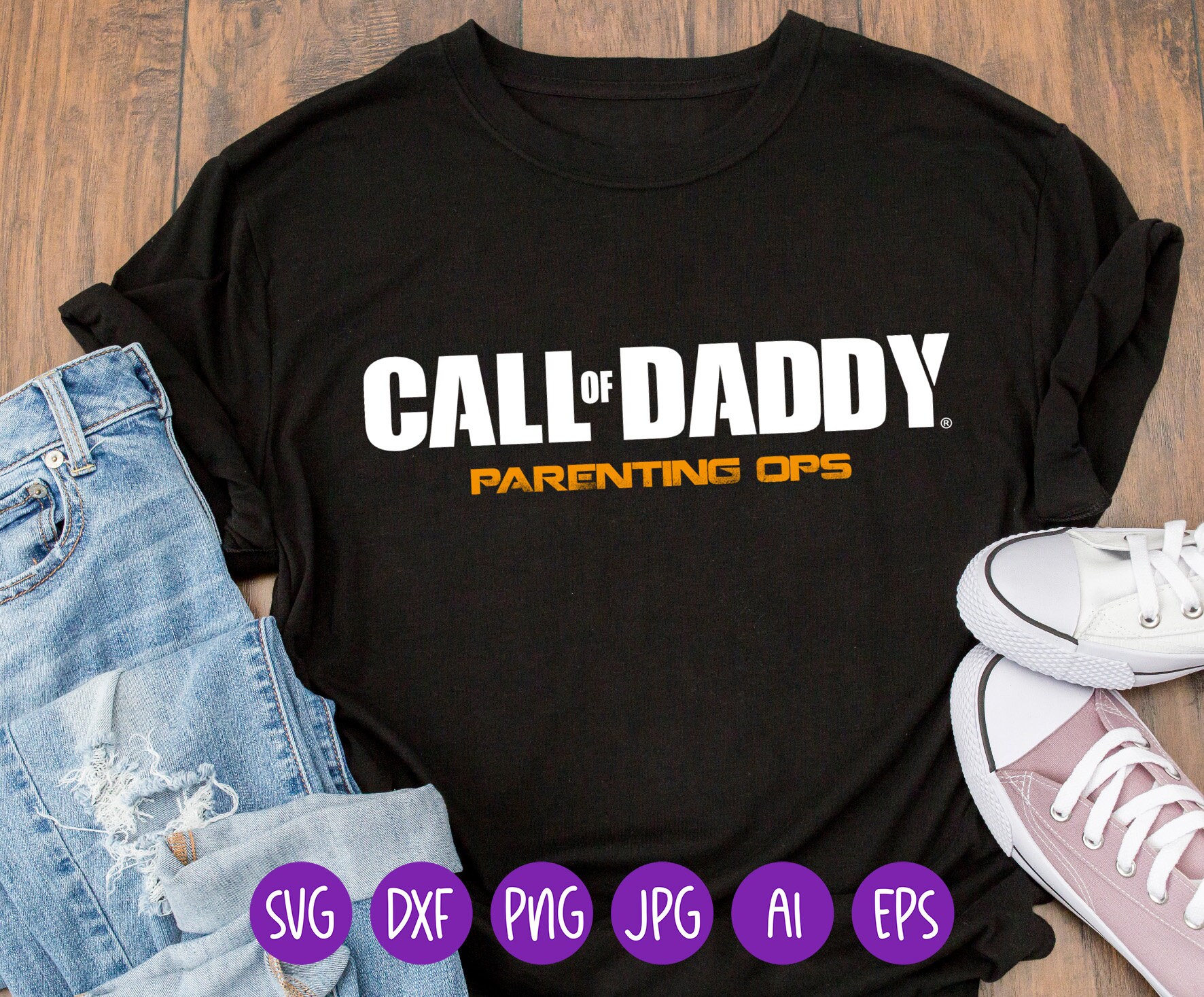 Call of Daddy Parenting Ops Svg, Daddy Funny Shirt Svg, Daddy Svg ...