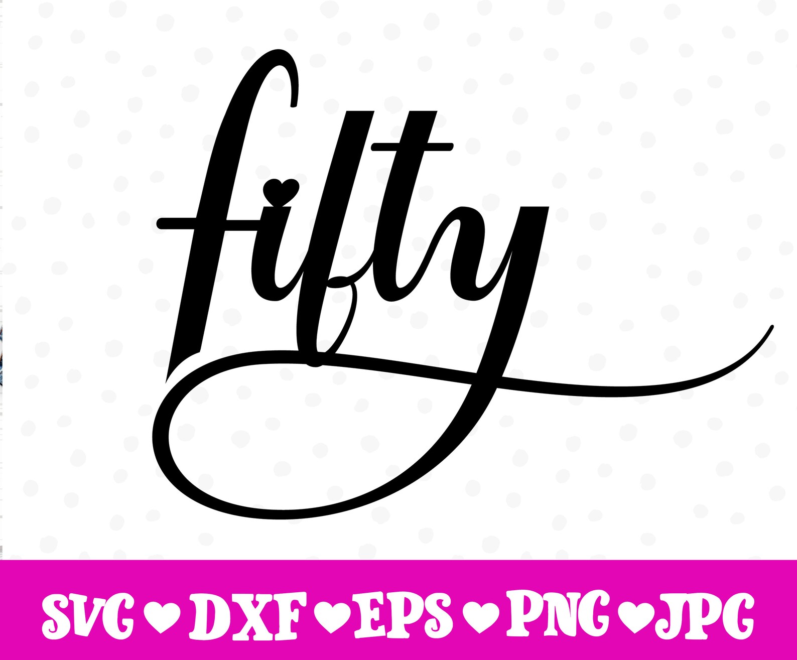 Fifty Cake Topper svg Cake Topper svg Birthday Cake Topper - Etsy.de
