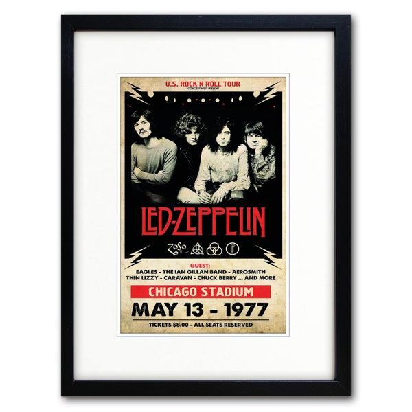 Led Zeppelin Concert Poster - Etsy