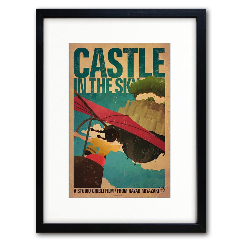Studio Ghibli Film Poster Print Collection of 4 High Quality Art A3 ...
