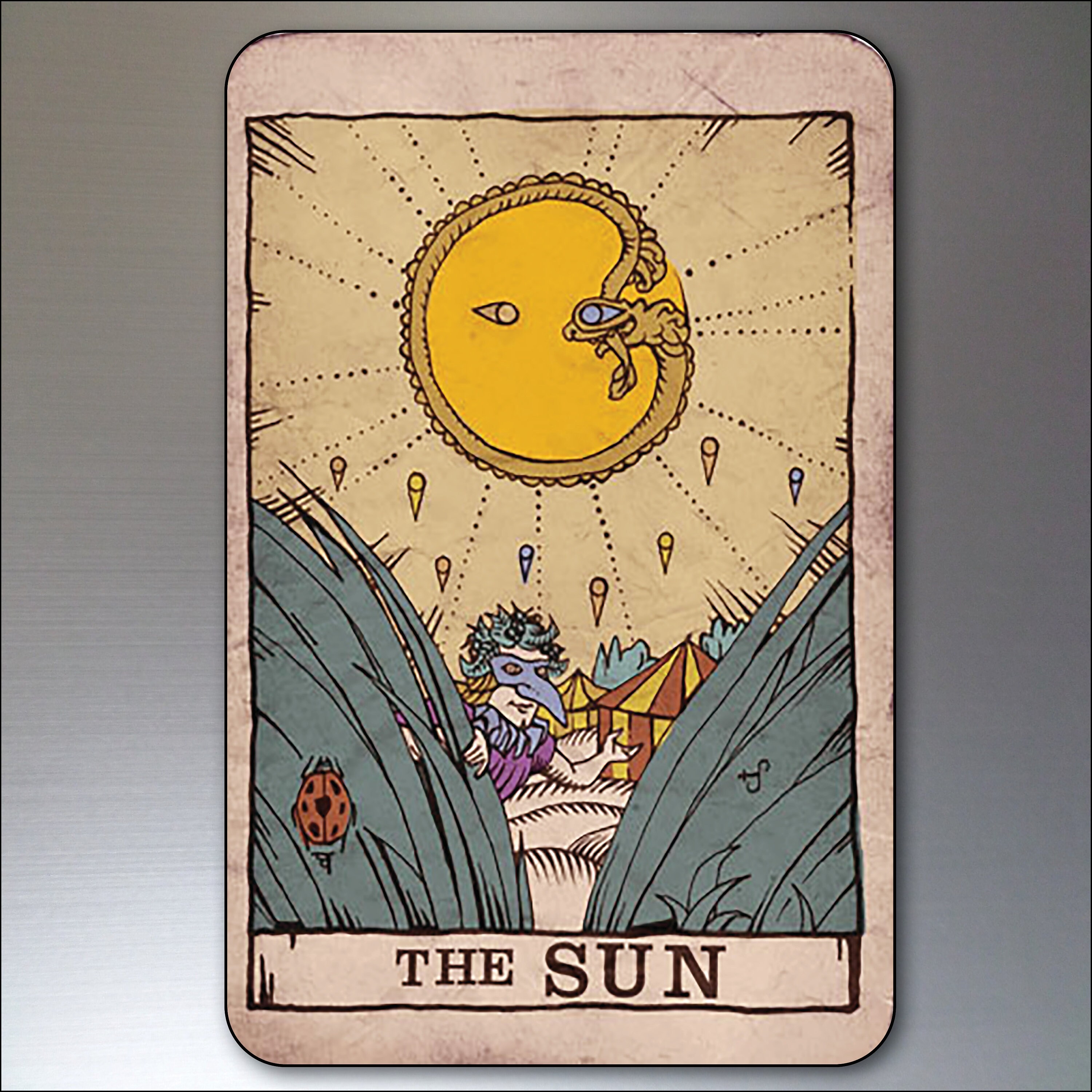 Vintage Tarot Cards Fridge Magnets Set of 8 Retro Large Tarot - Etsy