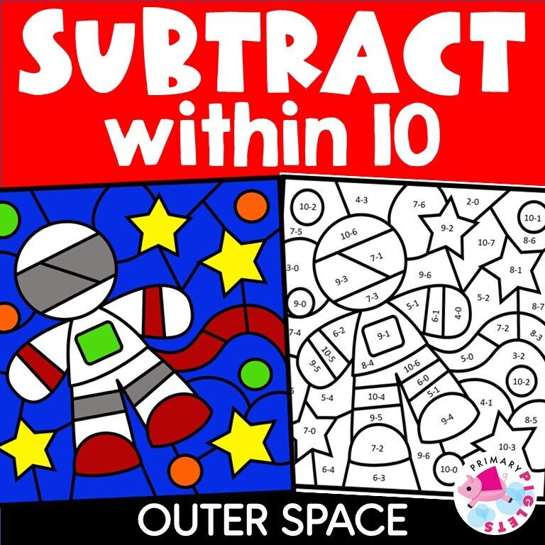 Outer Space Color By Number