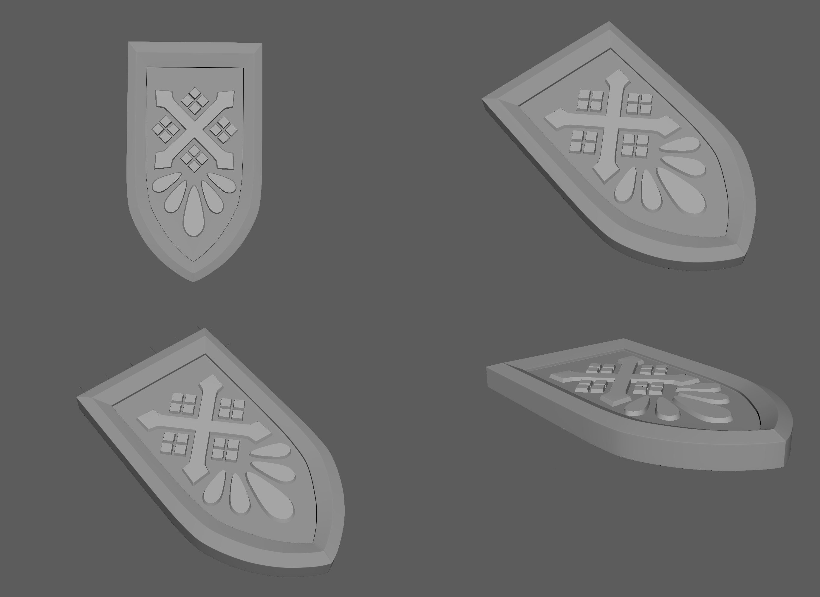Monster Hunter Inspired Emblem - 3D Model File - Etsy