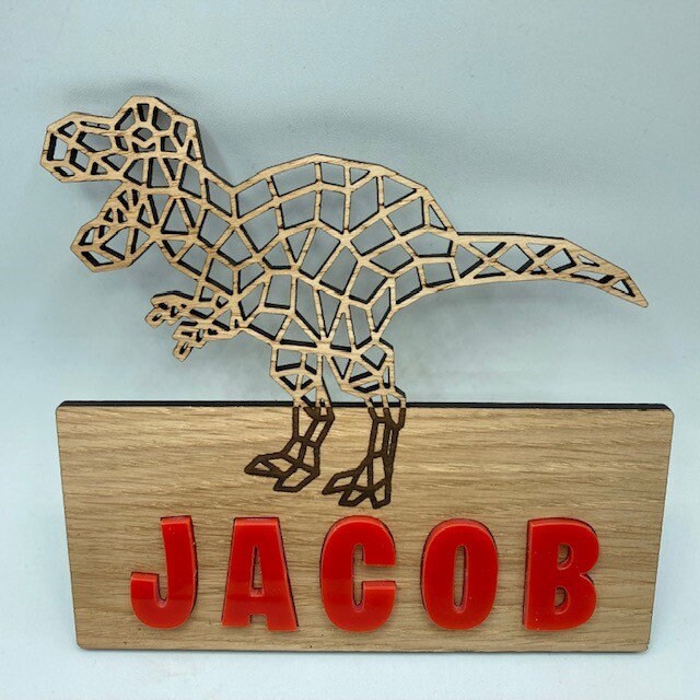 T-rex Door Sign Personalised Door Plaque Dinosaur Boys's Door Sign - Etsy