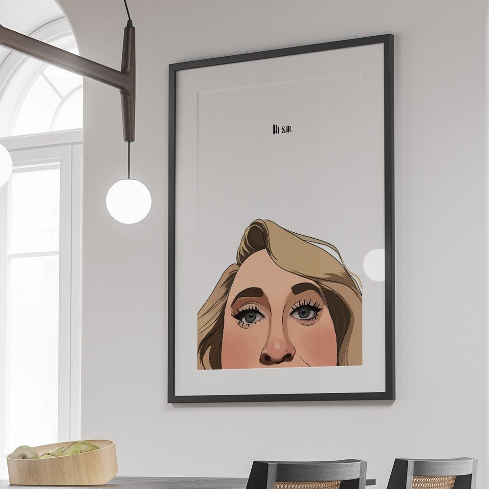 Brittany Broski Vine Print Hi Sir Art Print Wall Art - Etsy