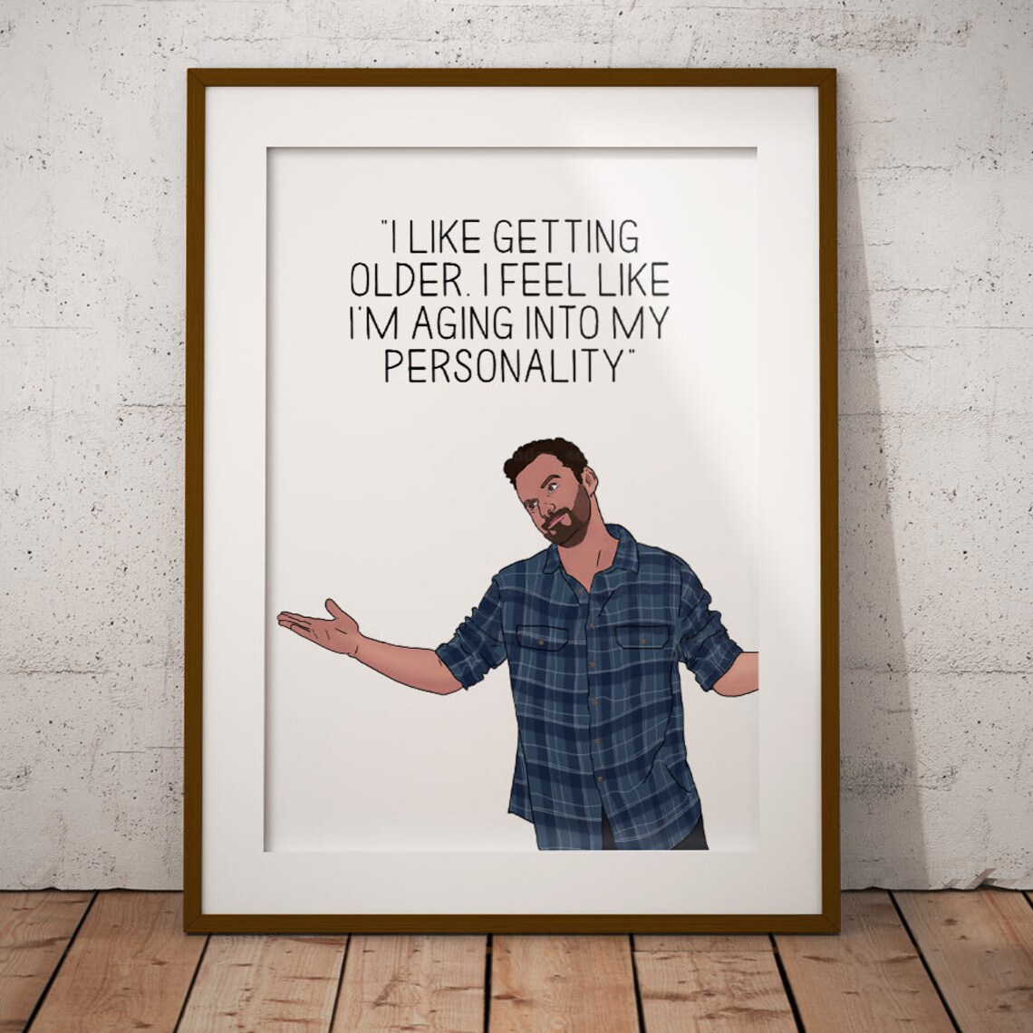 Nick Miller Print New Girl Fan Art Wall Art Living Room - Etsy