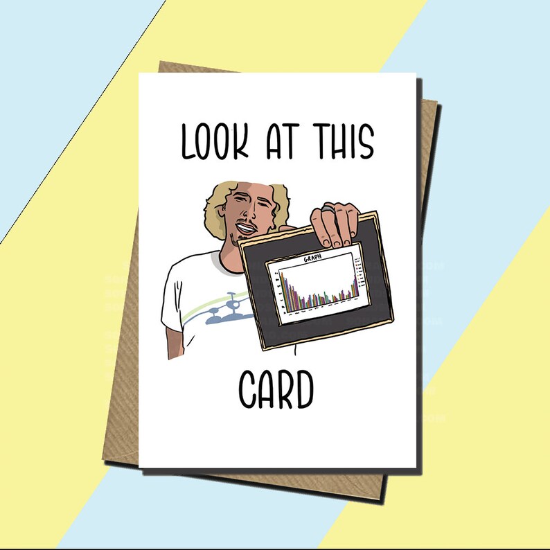 Look at This Graph Look at This Photograph Nickelback Card - Etsy UK