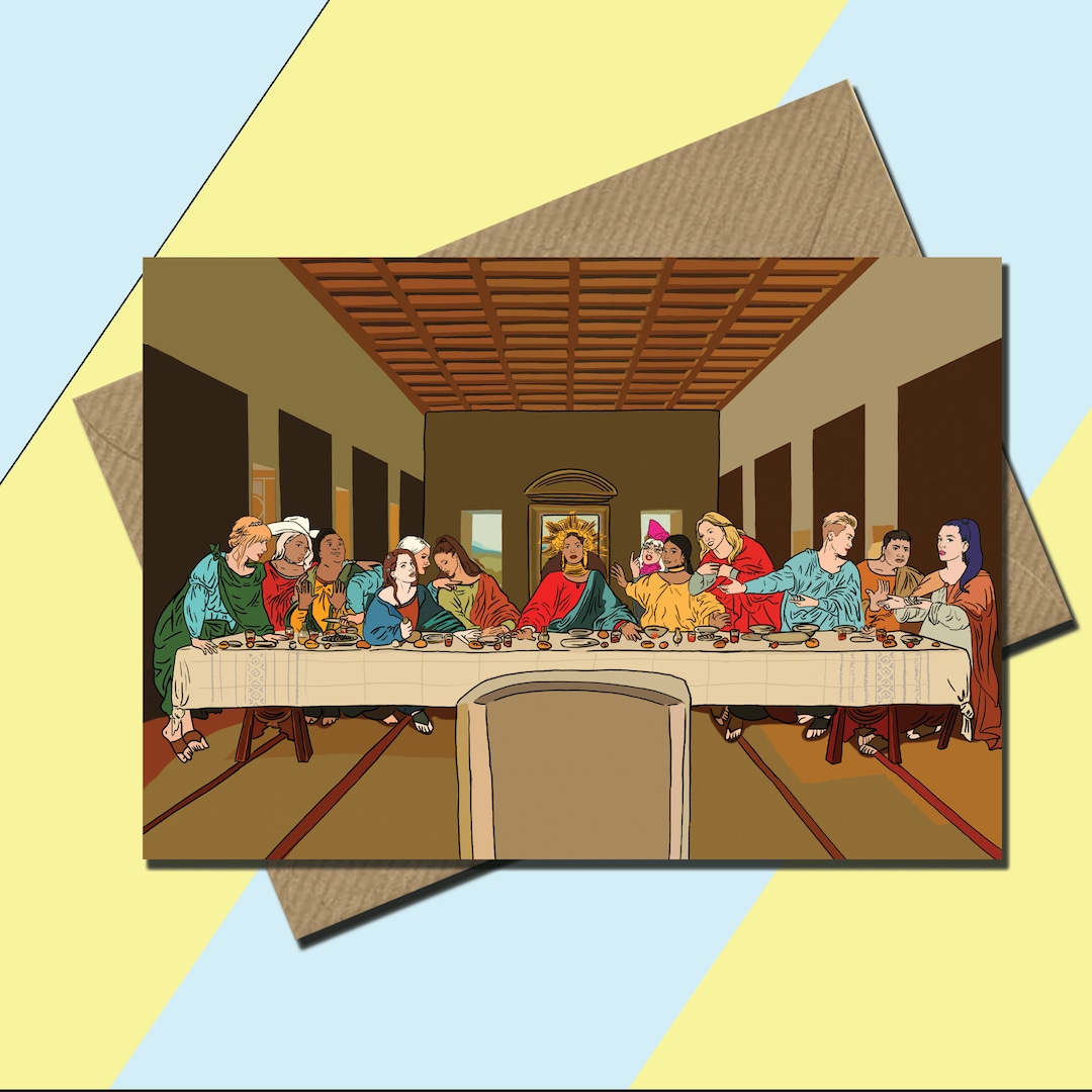 The Last Supper Divas Card or Poster Beyonce Taylor Swift Megan the ...