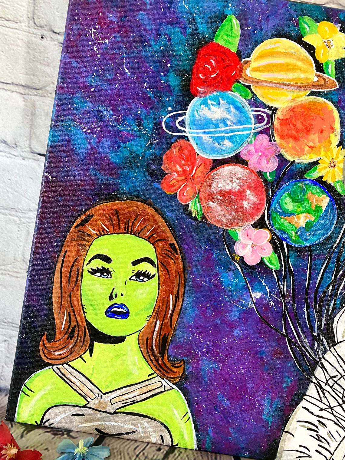 Pop Art, Galaxy Painting, Planets and Stars, Alien Art, Astronaut ...