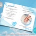 Baby Blue Funeral Program Template for Children , Baby Boy, Stillborn ...