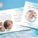 Baby Blue Funeral Program Template for Children , Baby Boy, Stillborn ...