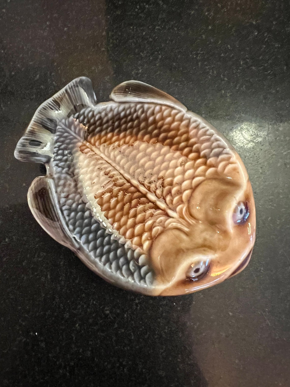 Rare Wade Embossed Porcelain Bloater Fish Dish in Beautiful Blue and ...