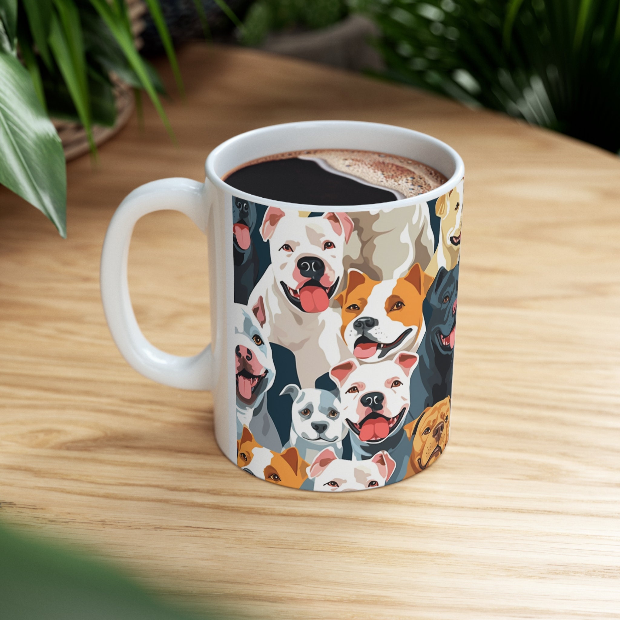 Pitbull Mug, Pitbull Collage, Pitbull Lovers, Pit Mom, Coffee, Pit - Etsy