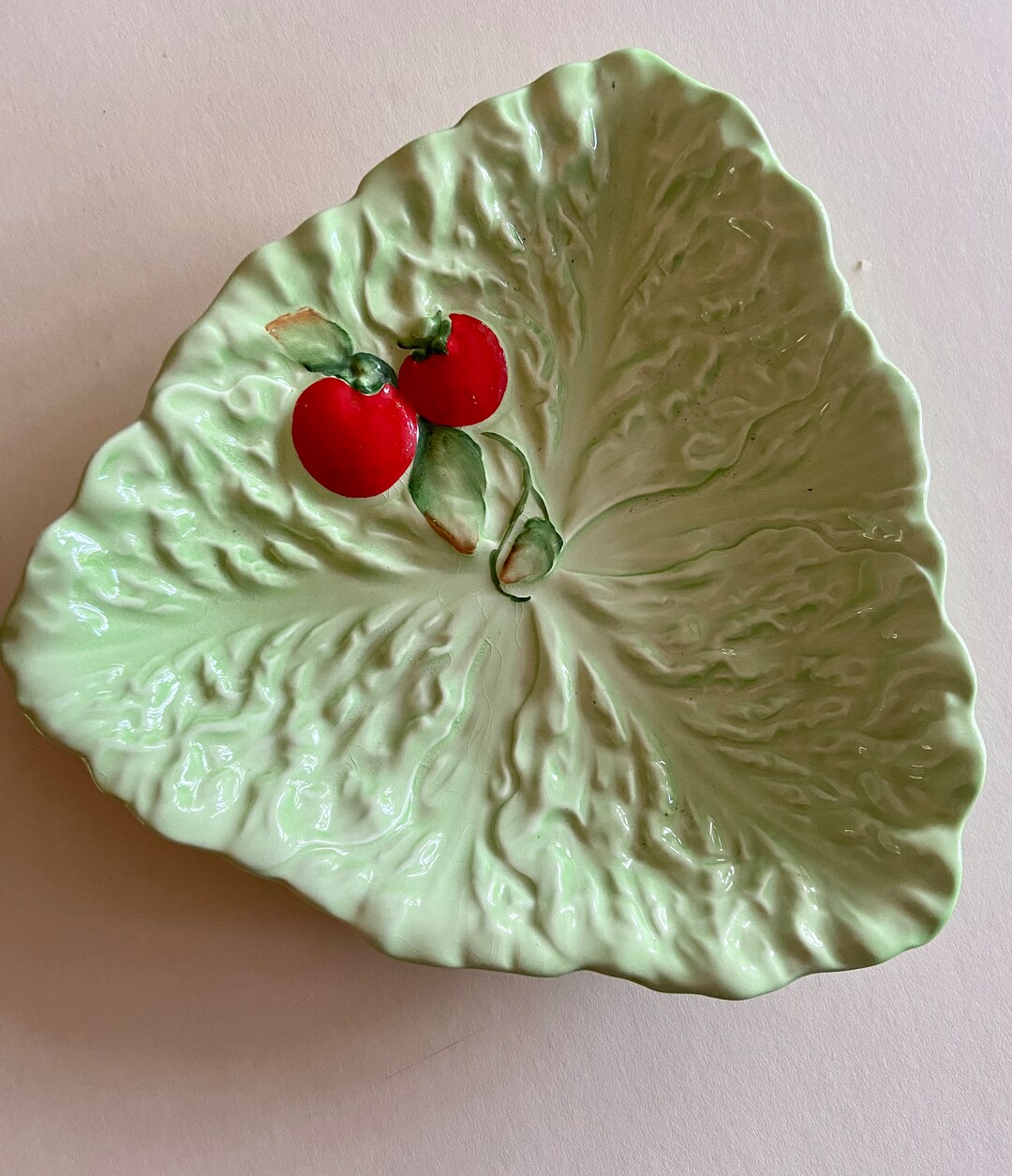 Vintage Mid Century Modern Carlton Ware Lettuce Leaf Dish With Tomato ...