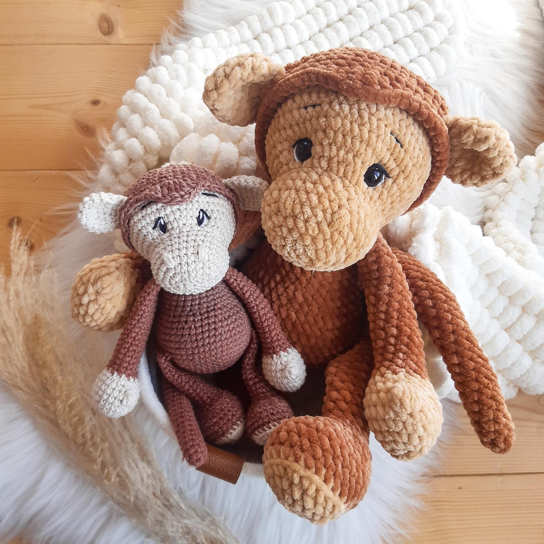 Crochet Pattern Amigurumi Monkey / Crocheted Monkey / Crochet - Etsy