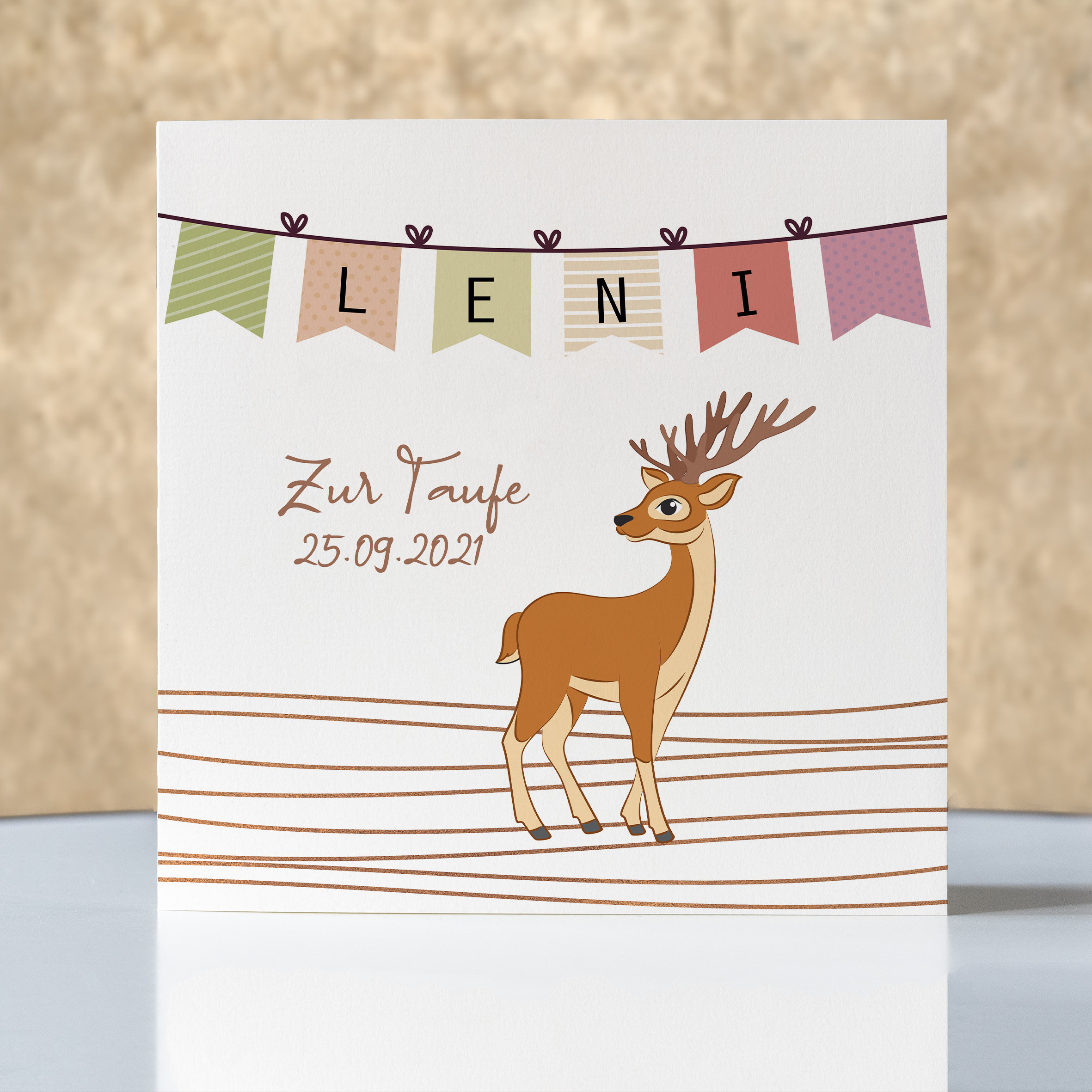 Baptismal Card Personalized Card for Baptism - Etsy