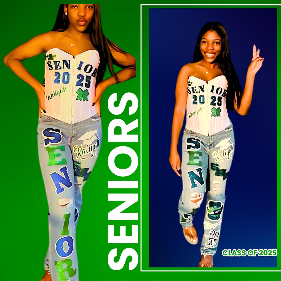 Senior 2025 Corset / Graduation Corset / College Corset/ Corset With ...