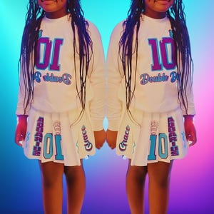 Girls 10th Birthday Outfit: Glitter Pleated Skirt Set - Etsy