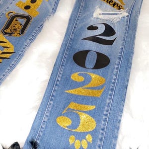 Customized Senior Jeans | Senior Jeans| Class of 2026 Jeans ...
