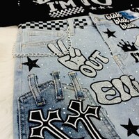 Gemstone Jeans - Etsy