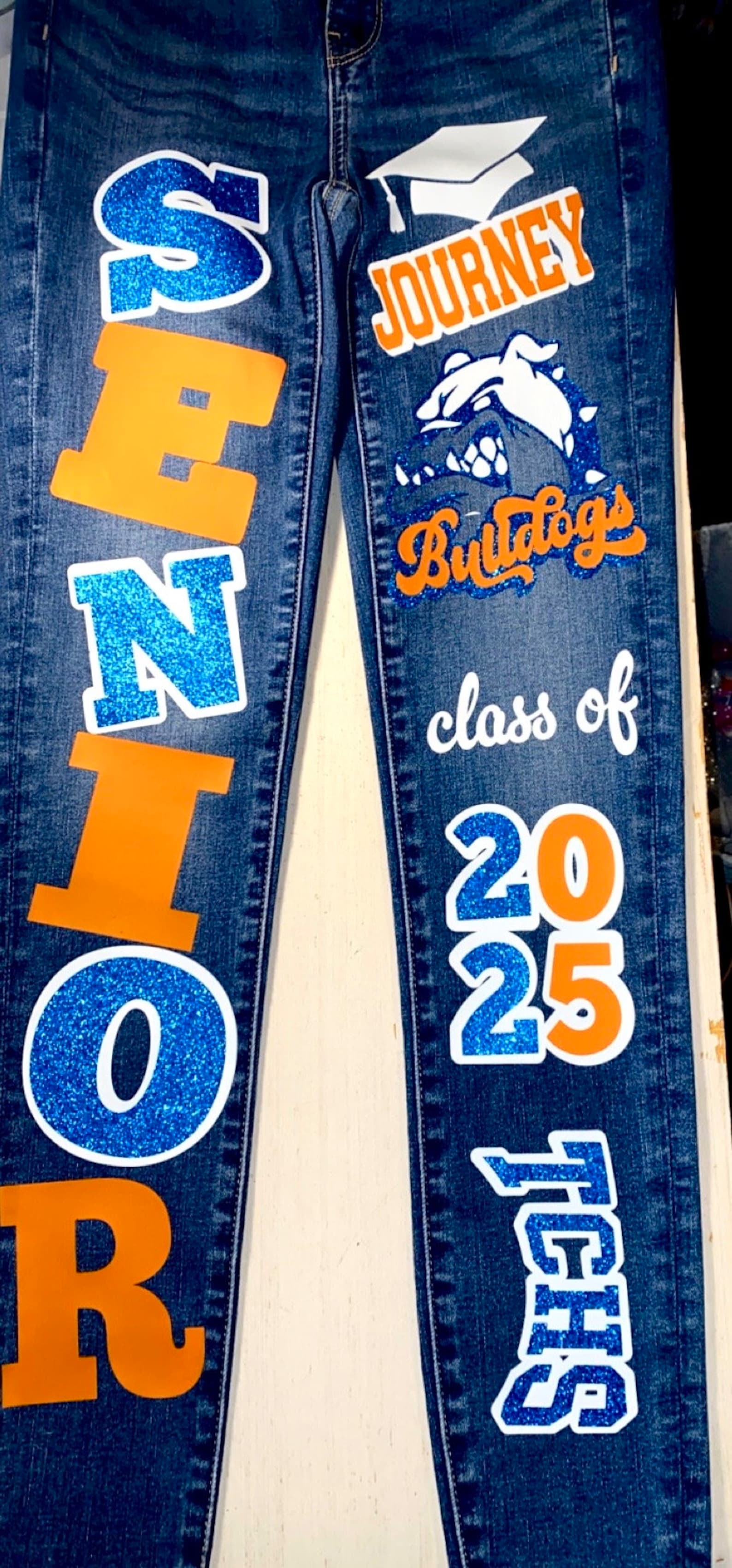 Customized Senior Jeans Senior Jeans Class of 2024 Jeans Homecoming ...